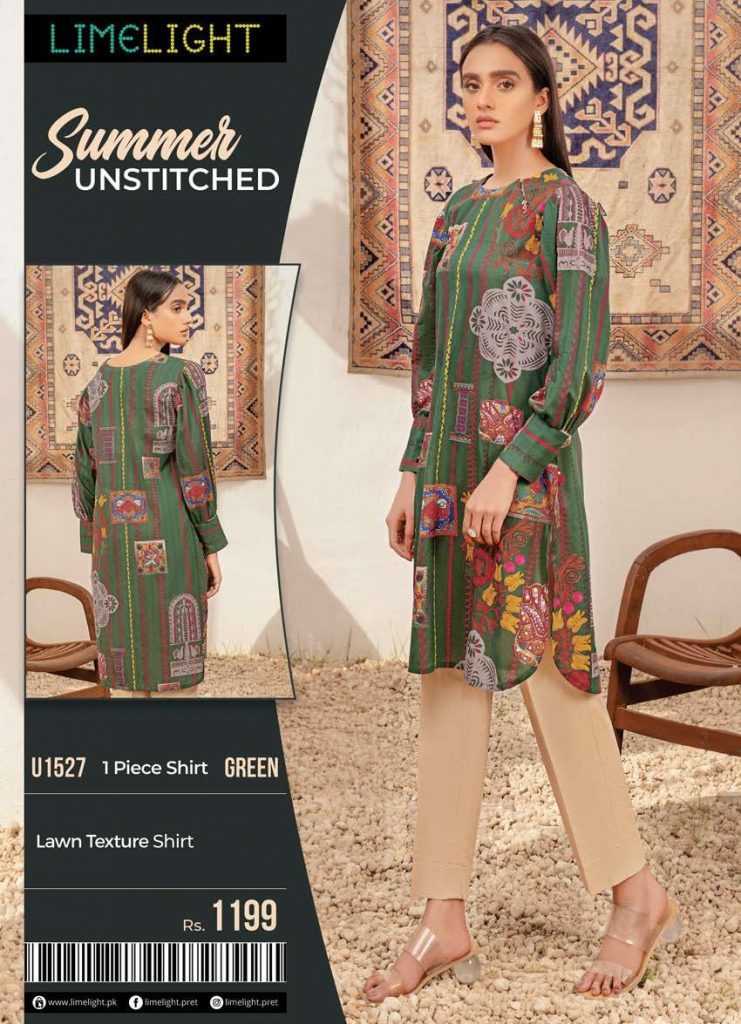 Limelight Shirt Green - Abbas Cloth House