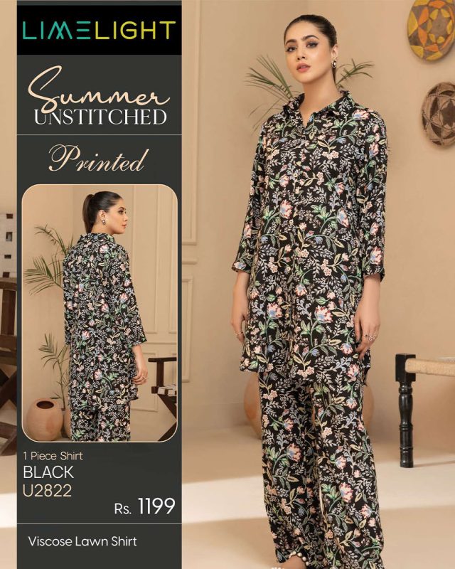 Limelight Summer Unstitched Colour # U2822 - Abbas Cloth House