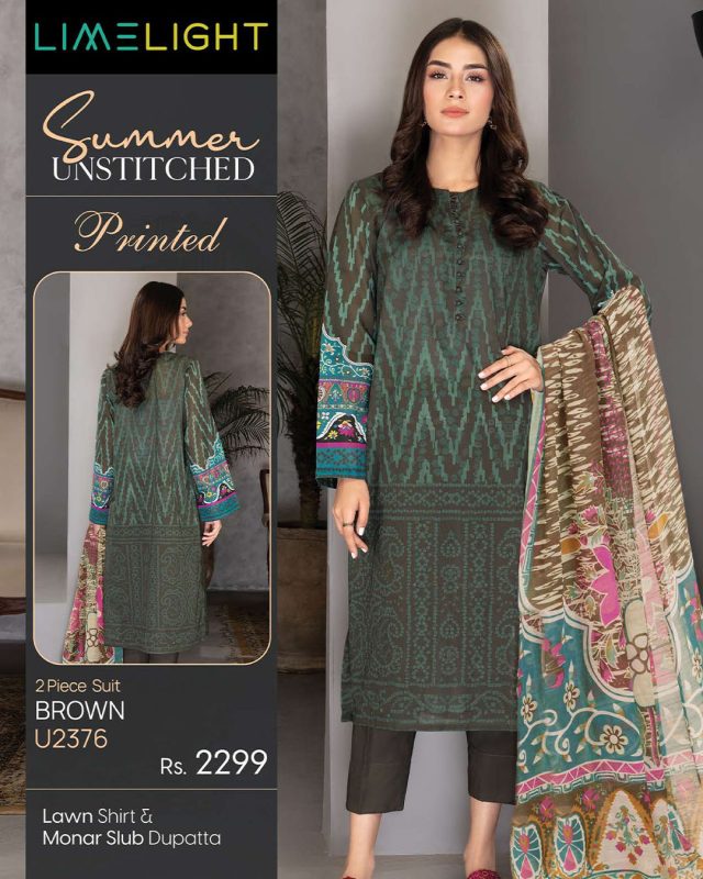 Limelight Summer Unstitched Colour # U2376 - Abbas Cloth House